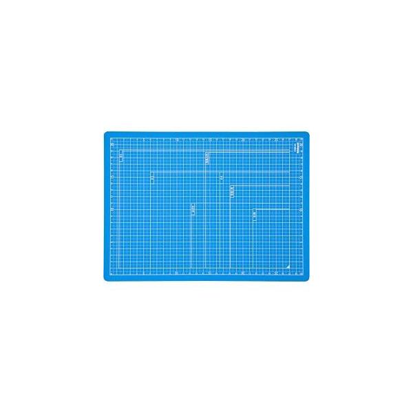 ナカバヤシ　折りたたみカッティングマット　A4サイズ　スカイブルー　CTMO-A4-SB 19