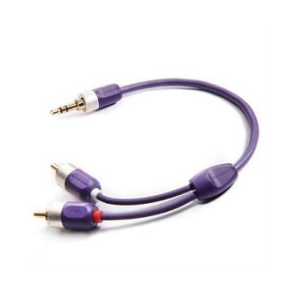 iD-35R／0.6　　3.5mmステレオミニジャック　to　RCA　　オーディオグレード　i-デバイスケーブル　　0.6m 23
