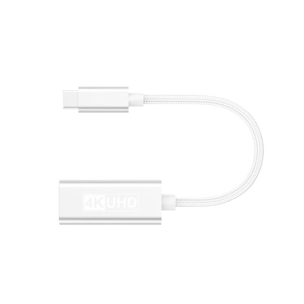meteora　CBCV01SL　USB　Type-C　to　HDMI変換ケーブル　4K　30Hz出力　HDCP1.4対応　約13cm　シルバー 27