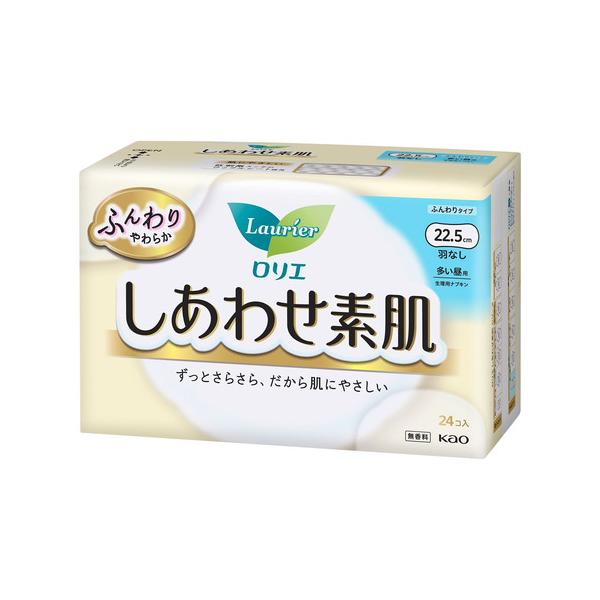 花王　ロリエ　しあわせ素肌　多い昼用羽なし　24個 861