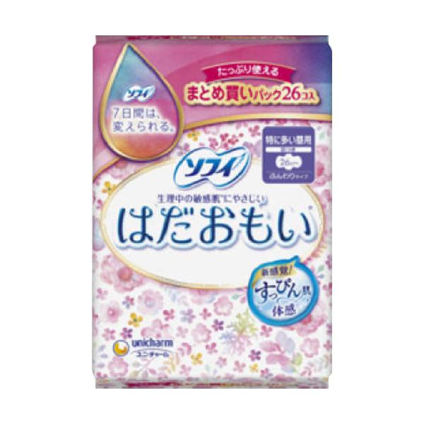 ユニ・チャーム　ソフィはだおもい　特に多い昼用　260　羽つき　26枚 861