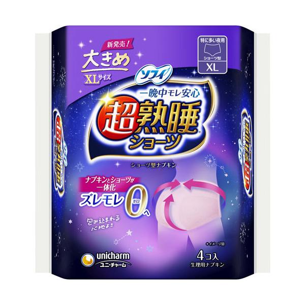 ユニ・チャーム　ソフィ　超熟睡ショーツ　XL　4枚 861