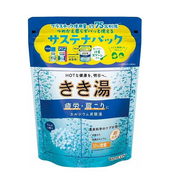 バスクリン　きき湯　カルシウム炭酸湯　サステナパック　入浴剤　360g 861