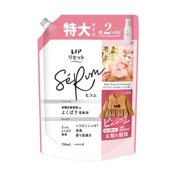 P&amp;Gジャパン　レノアリセットセラム　ホワイトピーチ＆カモミールの香り　詰替　特大サイズ　750ml 861