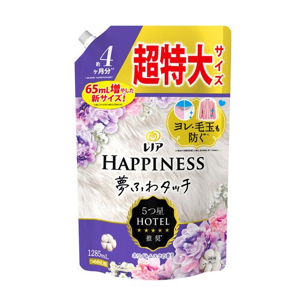 P&amp;Gジャパン　レノアハピネス夢ふわタッチ　リラックスナイトホワイトムスクの香り　詰替　超特大サイズ　1285ml 861