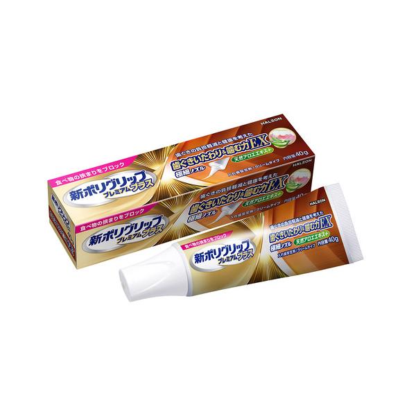 Haleonジャパン　新ポリグリップ　プレミアムプラス　歯ぐきいたわり&amp;噛む力EX　入れ歯安定剤　40g 861