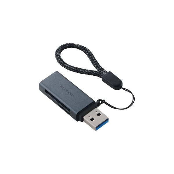 エレコム　MR3-D20BK　USB-A　カードリーダー　2in1　SD／microSD　高速転送　USB3.2　Gen1　Windows　Mac　対応　ブラック 135