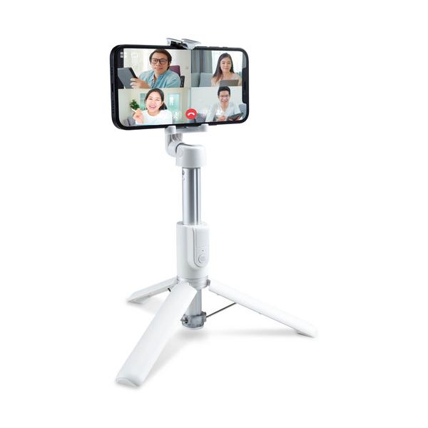 エレコム　P-STSR02WH　スマートフォン用三脚　自撮り棒　2way　Bluetoothリモコン付　ホワイト 500