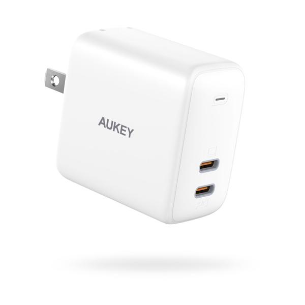 AUKEY　PA-R2S-WT　USB充電器　Swift　Duo　40W　PD対応　C×2　ホワイト 500