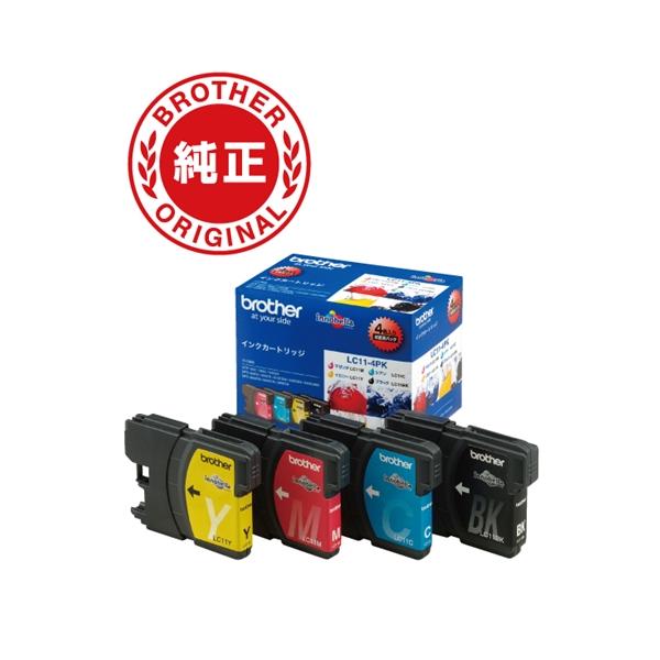 インク　ブラザー　純正　カートリッジ　LC11-4PK　インクカートリッジ　4色セット　インク 119
