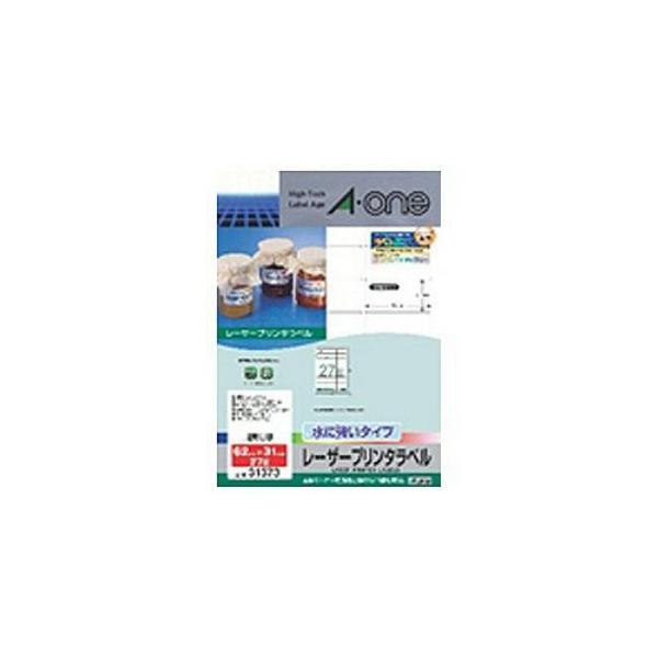 エーワン　31373　レーザープリンタラベル　水に強いタイプ　(A4・27面×20シート) 119