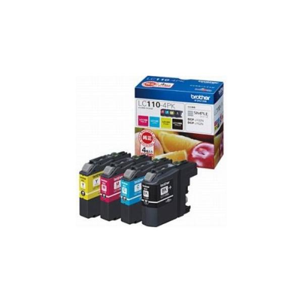 インク　ブラザー　純正　カートリッジ　LC110-4PK　インクカートリッジ　(4色パック) 119