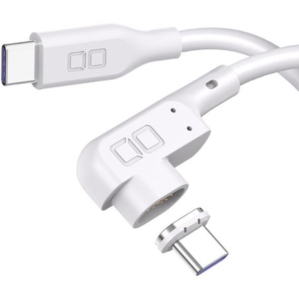 ＣＩＯ　L字型マグネットシリコンケーブルCtoC　100W　1m　CIO-SLLMG-CC1-WH 500