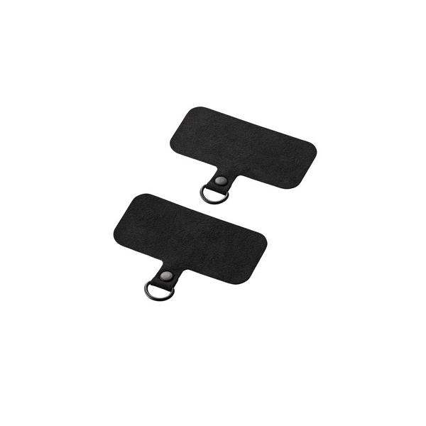 エレコム　P-STHD1BKN　ストラップホールシート/2枚入り/ケーブル穴用1口タイプ/ブラック 500