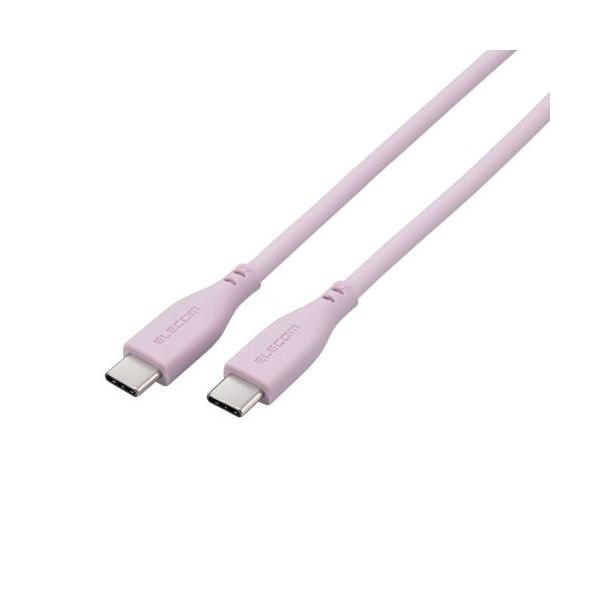 エレコム　MPA-CCSS10PU　なめらかUSB　Type-Cケーブル(C-C)　&amp;me 500