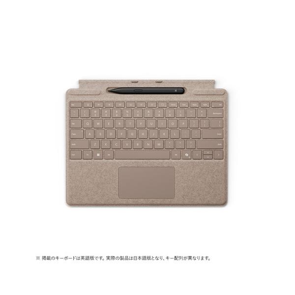 Microsoft　8X6-00163　Surface　Pro　キーボード（ペン収納付き／スリム　ペン付き）　タイプ　カバー　デューン 500