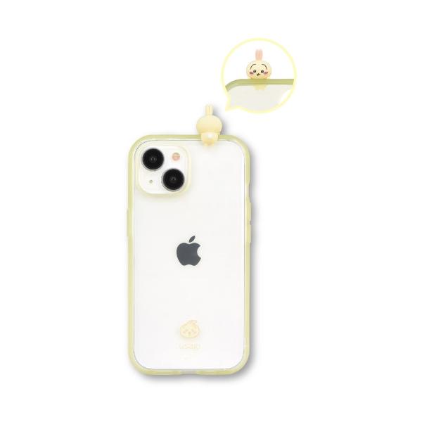 グルマンディーズ　CK-28C　ちいかわ　フレーム　IIII　fit　Clear　iPhone　15　／　14　／　13対応ケース　うさぎ 500