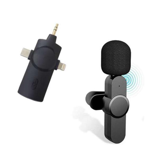 RM　RM-Y2906MIC3　ワイヤレスマイクロホン　3in1ピンマイク　1P　　ブラック 500