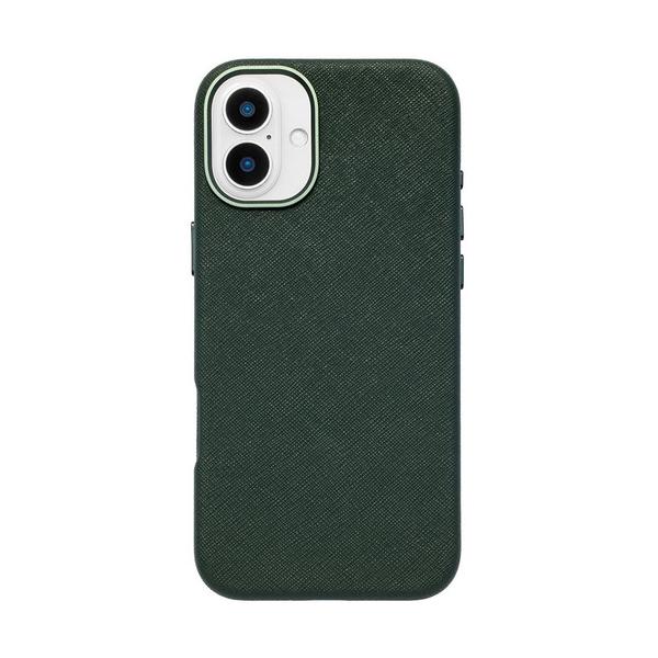 ユニケース　Mag　Plain　Case　for　iPhone　16　(green)　UNI-CSIP24M-2MPGN 500