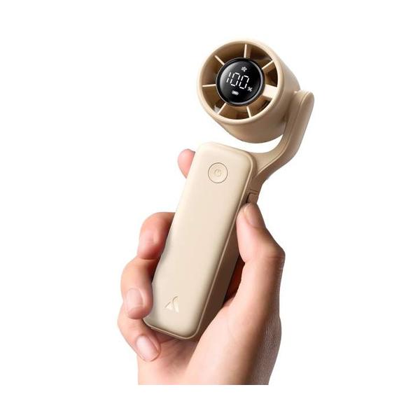 AECOOLY　PF04BE　Air　Gimbal　3in1　Handheld　Fan　220°まで角度調整　パワフル送風　150gの軽量　ベージュ 33