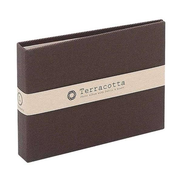 ナカバヤシ　TER-CK2P-90-BR　ポケットアルバム　「テラコッタ」　チェキ用　40枚収納　ブラウン 317