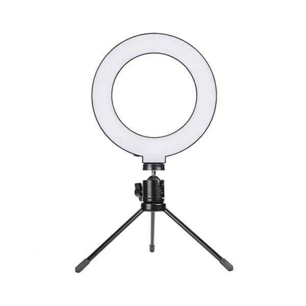 グリーンハウス　GH-CSL48D-BK　LEDリングライト48灯(ミニ三脚付き)　　　ブラック 317