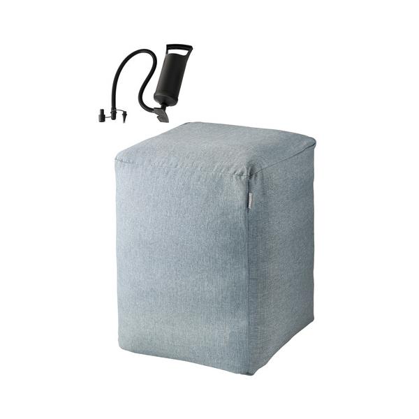 エレコム　HCF-BBCUBE55BUL　四角いバランスボール　55cm　ライトブルー 46