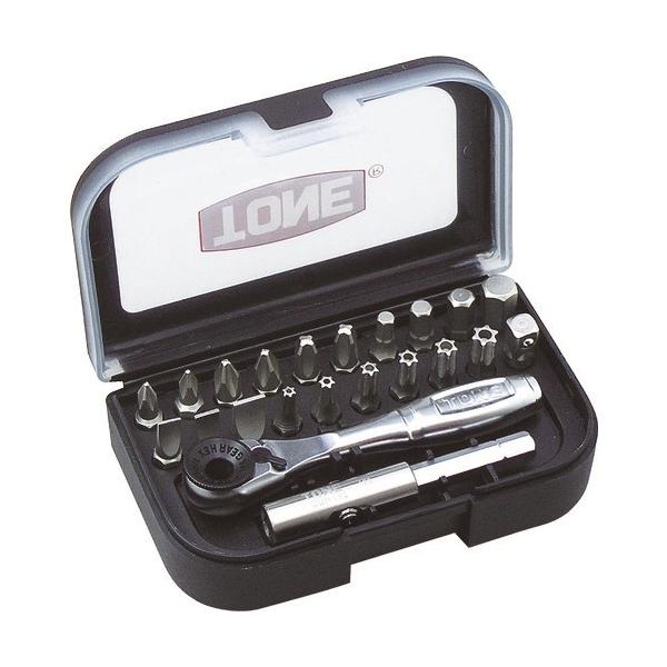 TONE　オフセット式ラチェットドライバー　ビットラチェットセット　7pcs　(22個)　BRS20 867