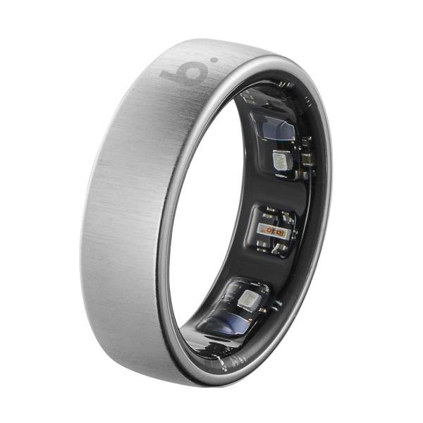 b.ring　BP075TNSV1　Pro　モデル　スマートリング　チタン　AI　健康管理　睡眠管理　サイズ　7　b.ring　G2　PRO　Bluetooth対応　シルバー 820