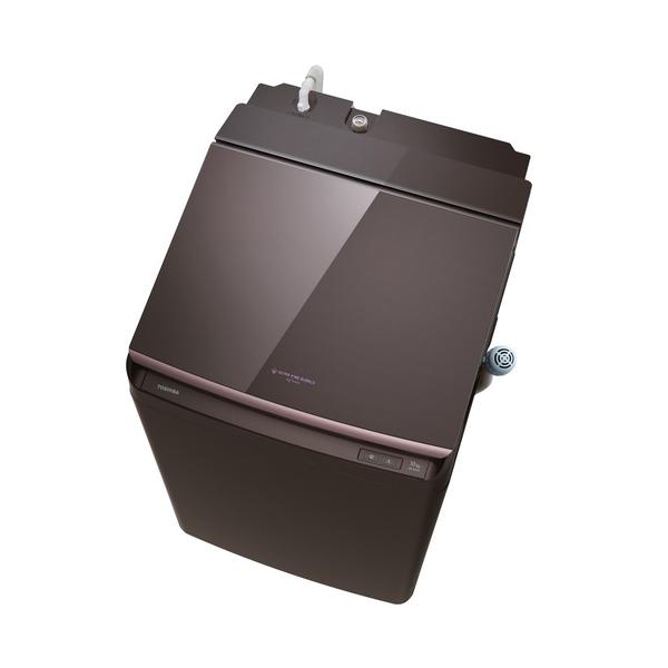 東芝　洗濯乾燥機　洗濯10.0kg　乾燥5.0kg　幅63.7cm　ウルトラファインバブル　Ag＋抗菌水　除菌/消臭　AW-10VP4(T)　ブラウン系 40