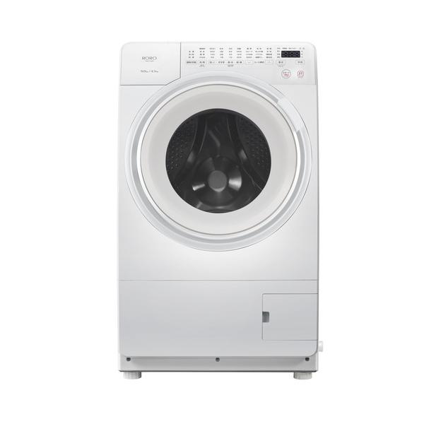 【5年保証付き】ヤマダオリジナル　ドラム式洗濯乾燥機　洗濯9kg　乾燥4.5kg　幅64cm　洗剤自動投入　トリプル自動お掃除　RORO　YWM-YV90P　ホワイト系 40