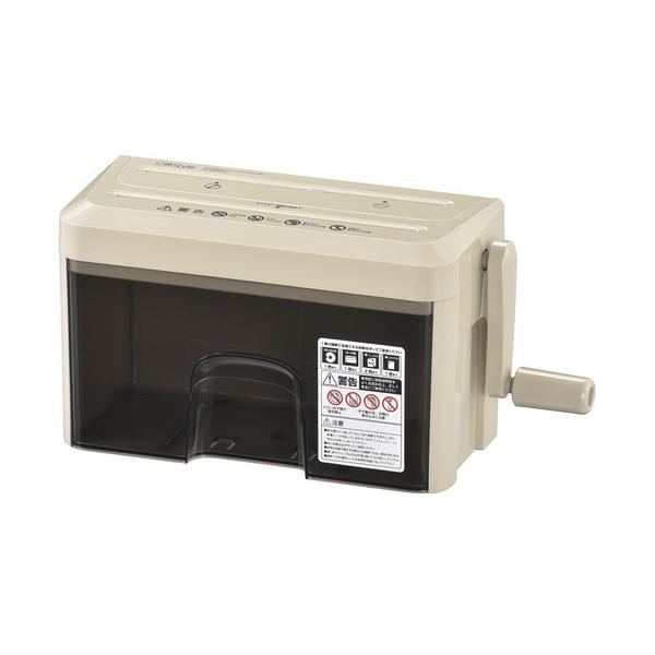 オーム電機　HS-CM22-U　マイクロカットハンドシュレッダー　ベージュ　HSCM22U 19