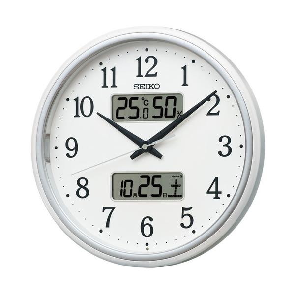 セイコータイムクリエーション　KX276W　電波掛け時計　プラスチック枠(白パール塗装) 820