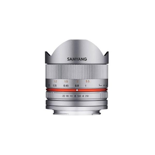 SAMYANG 交換レンズ 8mm F2.8 UCM FisheyeII APS-C用【FUJIFILM Xマウント】(シルバー)・315