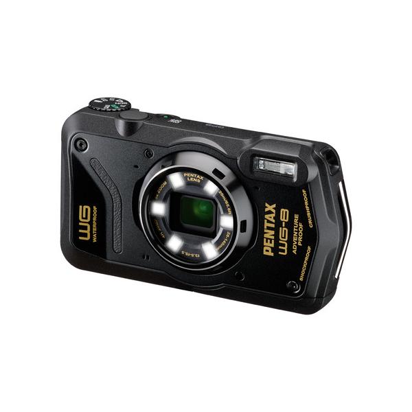 PENTAX　WG-8　BLACK　コンパクトデジタルカメラ　防水　防塵　耐衝撃　ブラック 315