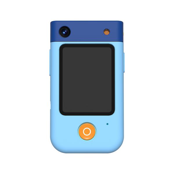 Bluemake　BM-100SKC　スマホ型キッズカメラ　180度回転カメラ機能搭載　ネックストラップ付　ブルー 315