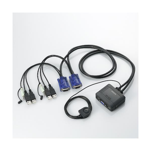 エレコム　KVM-KUS　CPU切替器(2台用) 131