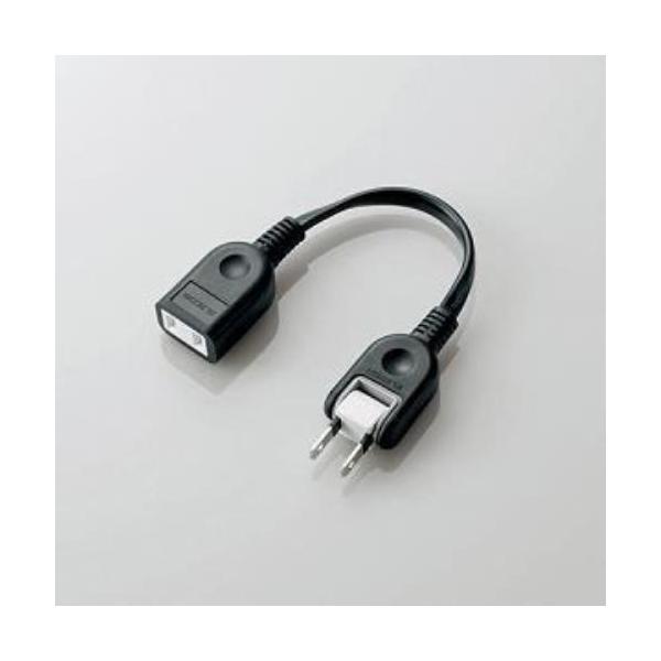 電源コード　エレコム　延長　T-ADR1BK　ACアダプタ用電源延長コード　(0.1m　／1個口) 131