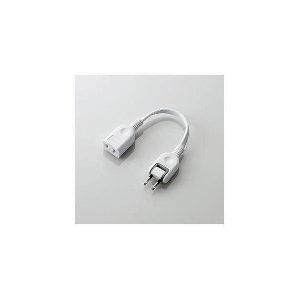 エレコム　T-ADR1WH　ACアダプタ用電源延長コード　(0.1m　／1個口) 131