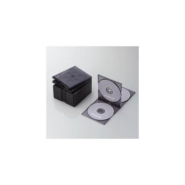 エレコム　CCD-JSCNQ5CBK　Blu-ray／DVD／CDケース(標準／PS／4枚収納／5パック)　クリアブラック 131