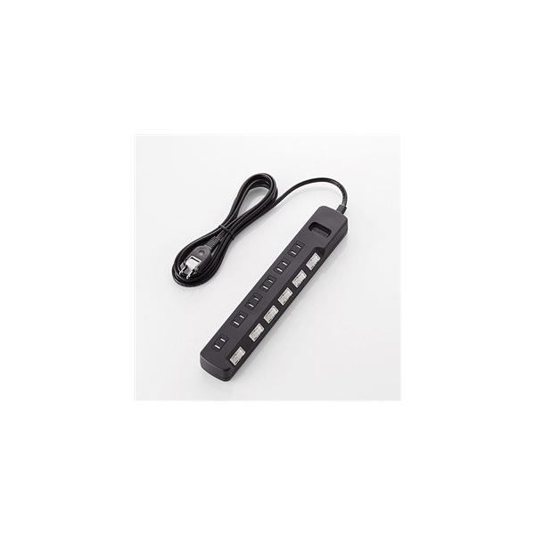 タップ　エレコム　雷ガード　T-K6A-2625BK　ほこり防止シャッター付　雷ガードタップ　2.5m 131