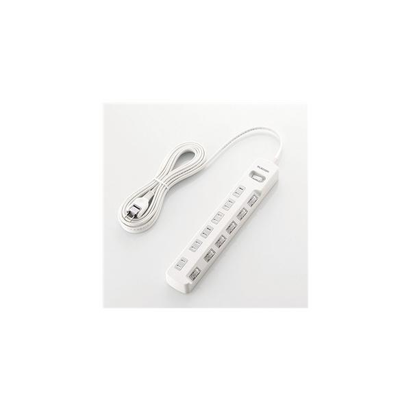 エレコム　一括&amp;個別スイッチ付　雷ガードタップ　5.0m　T-K8A-2650WH 131