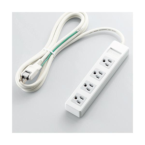 エレコム　3ピンプラグ対応タップ(マグネット付)　T-T1B-3425WH 131