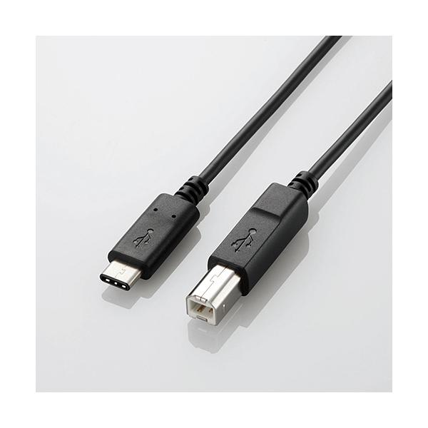 エレコム　USB2.0ケーブル(認証品、C-B)　1.0m　U2C-CB10NBK 131