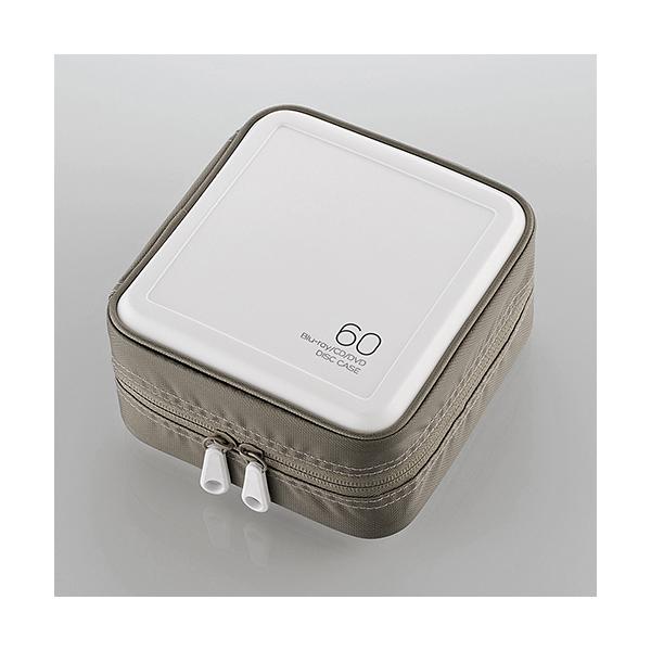 エレコム　Blu-ray・CD・DVD対応ファスナーケース(60枚)　ホワイト　CCD-HB60WH 131