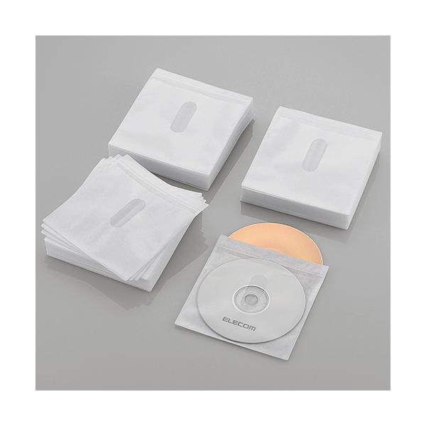 エレコム　Blu-ray・CD・DVD対応不織布ケース　タイトルカード　ホワイト　120枚(両面収納)　CCD-NIWB240WH 131