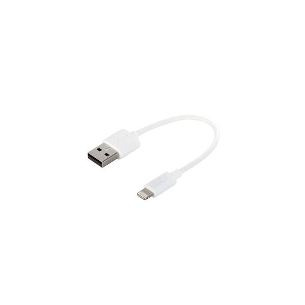 バッファロー　BSIPC11UL01TWH　iPone／iPad対応　USB2.0ケーブルA　to　Lightning　MFi認証　0.1m　ホワイト 131