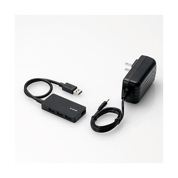 エレコム　U3HS-A420SBK　タブレット用4ポートUSB3.0ハブ(セルフパワー)　ブラック 131