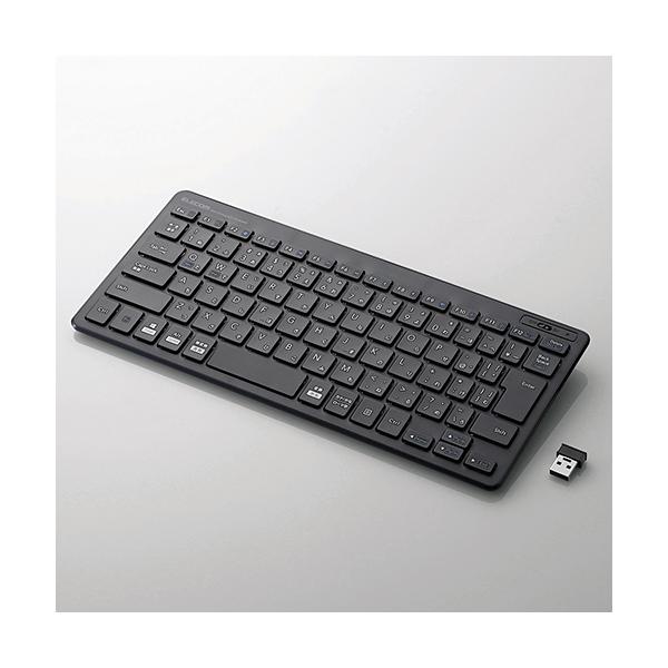 キーボード　エレコム　無線　ワイヤレス　TK-FDP098TBK　無線薄型ミニキーボード 131