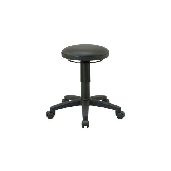 ナカバヤシ　RZR-104BK　ラウンドレバーチェア(ブラック) 131